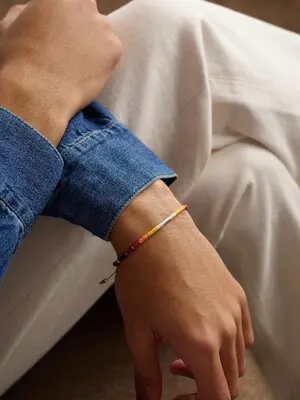 MAOR Mini Rizon Sterling Silver Beaded Bracelet