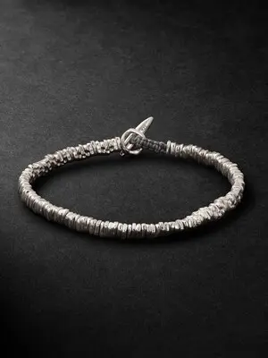 MAOR M. Cohen Meander Cord And Sterling Beaded Bracelet - Silver