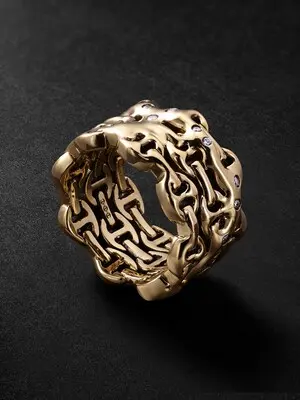 Hoorsenbuhs Sacred Melted Series 18-karat Diamond Ring - Gold
