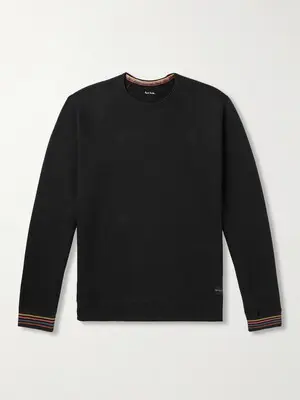 Paul Smith Striped Cotton-jersey Sweatshirt