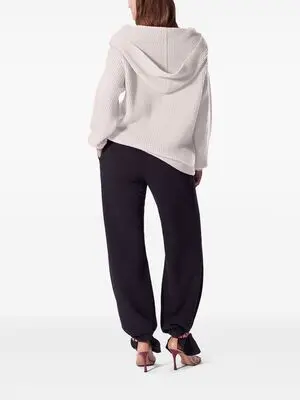 MARGHERITA MACCAPANI Knitted Hooded Jumper - Neutrals