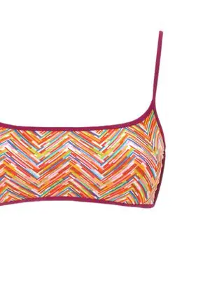 Missoni Zigzag-print Bikini - Red