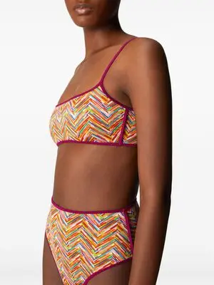 Missoni Zigzag-print Bikini - Red