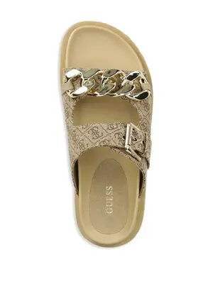 Guess Chain Link Detail Sandals - Neutrals