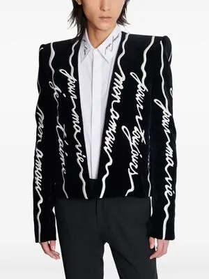 Balmain Spencer Embroidered Blazer