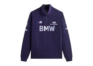 Kith X Bmw Cable Fleece Quarter Zip - Techno Violet