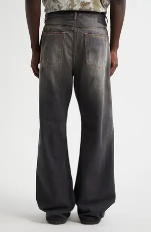 Acne Studios 2021 Trafa Paint Splatter Jeans - Black