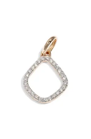 Monica Vinader Riva Lab Grown Diamond Kite Pendant - Yellow Gold