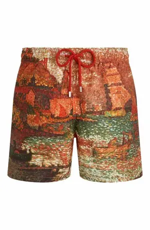 Vilebrequin Printed Swim Trunks Brique
