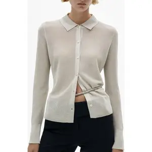 Mango Metallic Button-up Shirt