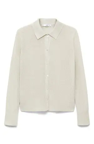 Mango Metallic Button-up Shirt
