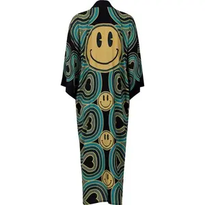 Henelle Duster Robe Blue Smiley