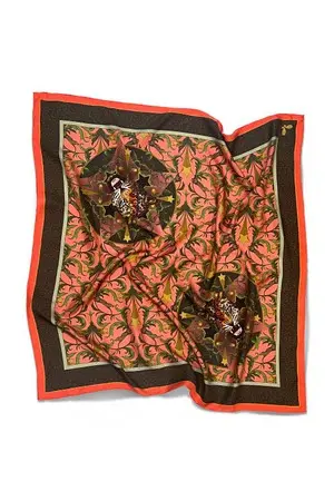 Henelle Large Silk Scarf - Hollywood & Vine