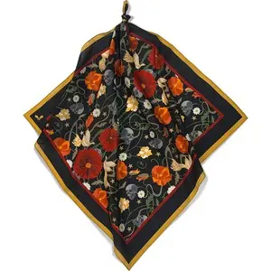 Henelle Silk Bandana Black Dahlia