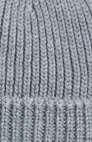 DRESSED IN LALA Grunge Chic Beanie - Grey