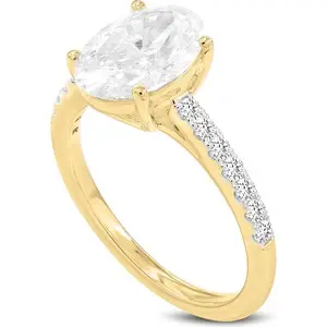 LUVMYJEWELRY 14k Gold Lab Grown Diamond Ring - 14k Yellow Gold