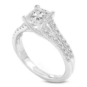 LUVMYJEWELRY Parineeta 14k Gold Diamond Ring 1.95 Ct - 14k White Gold