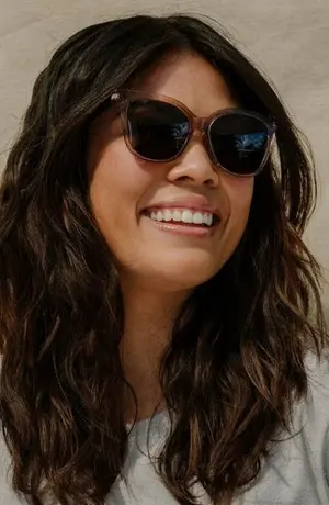 MOHALA EYEWEAR Mahina Cat-eye Sunglasses - Shell / Tan Lens