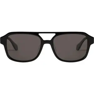 MOHALA EYEWEAR Hanalei Sunglasses - Black Lava / Gray Lenses
