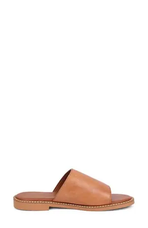 VIVI BLU Saint G Kalina Leather Slide Sandal - Cognac