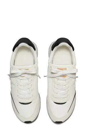 Tory Burch Destiny Trainer Sneakers - White /purity /black