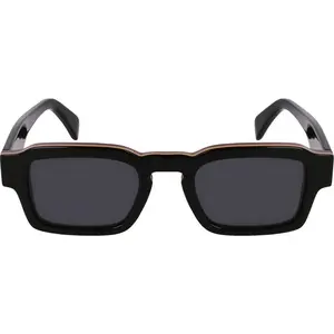 Paul Smith Latimer Rectangular Sunglasses - Black Multi Stripes
