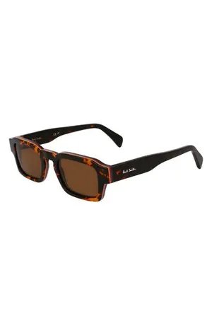 Paul Smith Latimer Rectangular Sunglasses - Havana Multi Stripes