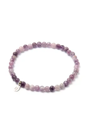 TINY RITUALS Lepidolite Energy Bracelet - Dark Purple