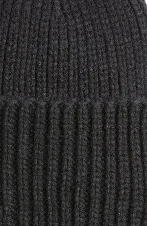 DRESSED IN LALA Grunge Chic Beanie - Black