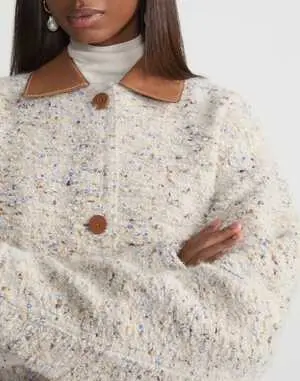 Lafayette 148 New York Knotted Bouclé Car Coat