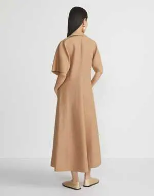 Lafayette 148 New York Silk-linen Popover Midi Dress