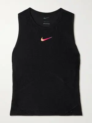 Nike Slam Mesh-paneled Dri-fit Jacquard Tank