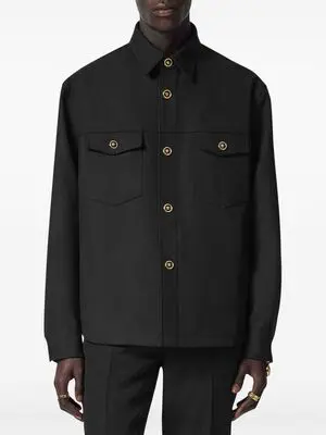 Versace Cavalry Wool Overshirt - White