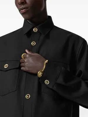 Versace Cavalry Wool Overshirt - White