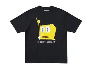 Uniqlo X Cpfm Spongebob Squarepants Ut Graphic T-shirt - Black