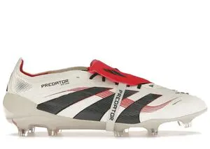 Adidas Predator Elite Fg Goal Hunter Soccer Cleats - Off White/core Black/pure Ruby
