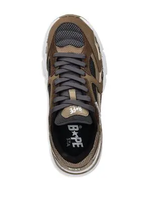 A BATHING APE Shark Sta Sneakers - Brown