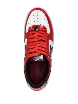 A BATHING APE Sta Sneakers - Red