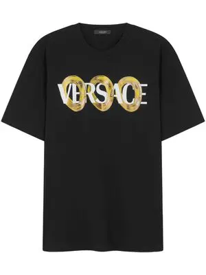 Versace Maxi Chain Logo-print T-shirt