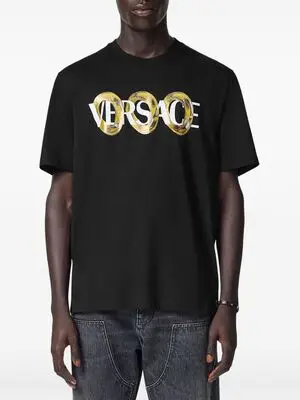 Versace Maxi Chain Logo-print T-shirt