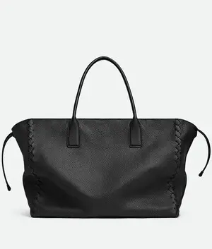 BOTTEGA  VENETA Large Zipped Cabat - Black