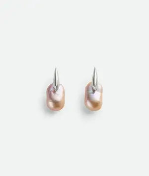 BOTTEGA  VENETA Bottega Veneta Pearl Stud Earrings - Natural Pink