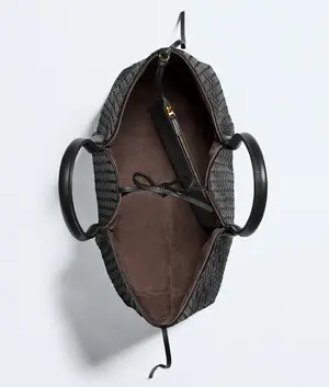 Bottega Veneta Pinacoteca Tote Bag - Black/fondant