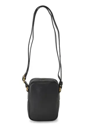 Gucci Leather Vertical Camera Bag - Black