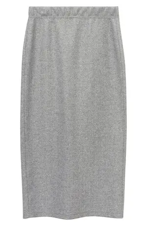 Mango French Terry Midi Skirt