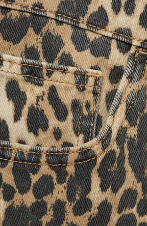 Mango Leopard Print Bermuda Shorts