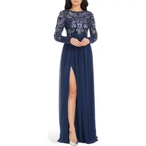 Dress The Population Long Sleeve Evening Dresses