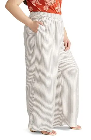 Universal Standard Stripe Wide Leg Pants