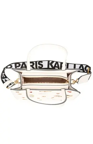 Karl Lagerfeld Paris Maybelle Satchel With Pins - Multi/white