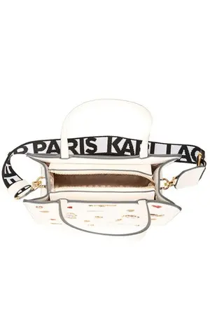 Karl Lagerfeld Paris Maybelle Satchel With Pins - Multi/white